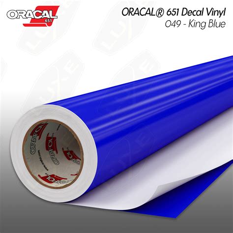 Oracal® 651 Decal Vinyl 049 King Blue Luxe Auto Concepts