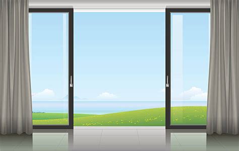 Sliding Glass Door Patio Illustrations Royalty Free Vector Graphics