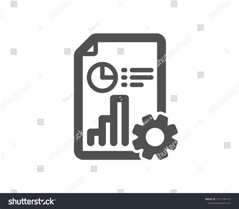 Report Icon Column Graph Pie Chart Stock Vector Royalty Free 1271744713 Shutterstock