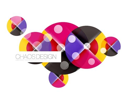 Premium Vector Geometric Abstract Composition Circles Layout
