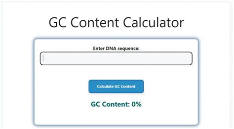 Gc Content Calculator Savvy Calculator