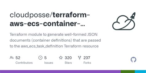 Terraform Aws Ecs Container Definition Main Tf At Master Cloudposse