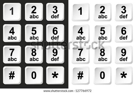 Digital Keypad Keyboard Dialer Access Vector Stock Vector Royalty Free