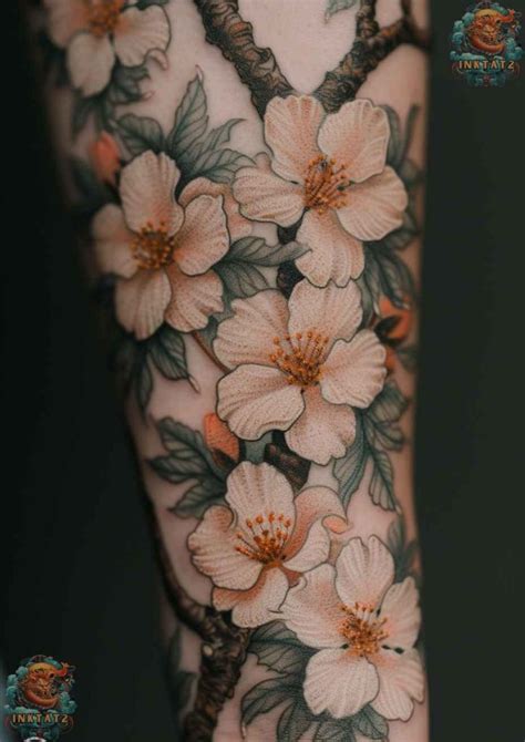 Chinese Cherry Blossom Tattoo