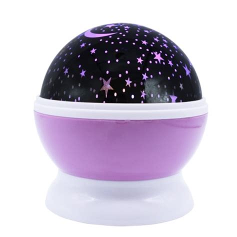 별 별이 빛나는 하늘 Led 배터리 Usb 야간 조명 프로젝터 Luminaria Moon 어린이를위한 참신 테이블 야간 램프 보라색