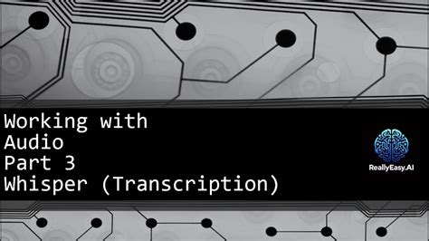 openai api working with audio part 3 whisper speech to text