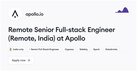 Himalayas On Linkedin Remote Senior Full Stack Engineer Remote India Job At Apollo