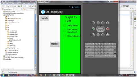 Android How To Align SlidingDrawer Button On Top Right Side Stack