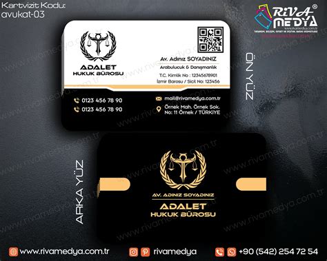 Hukuk Bürosu Arabuluculuk Danışmanlık Kartvizit Örneği