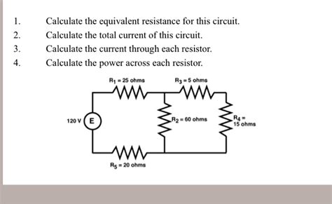 Calculate The Equivalent Resistance For This Circuit Calculate The