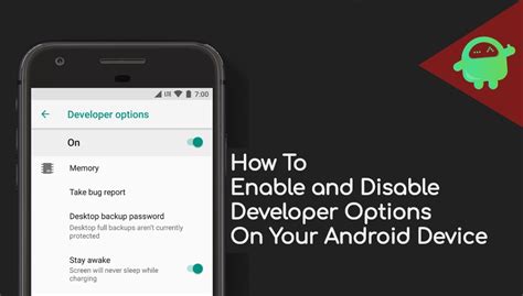 How To Enable And Disable Developer Options On Your Android Device