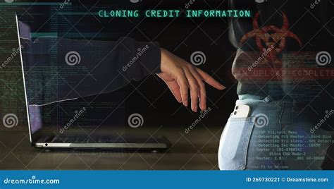 Phishing Cyber Security And Hacker With Laptop And Phone With Matrix