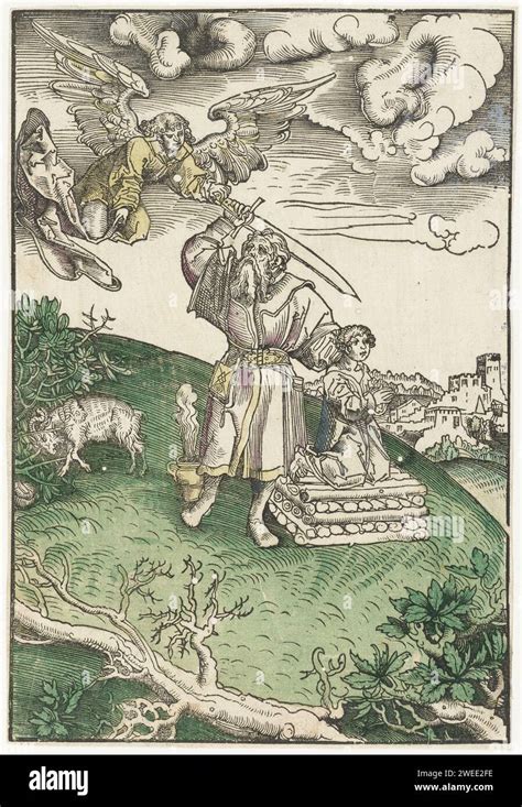 Abraham Offers His Son Isaac Lucas Cranach I 1523 1526 Print