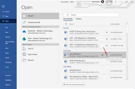Office Tip Pin Your Files And Folders For Easier Access
