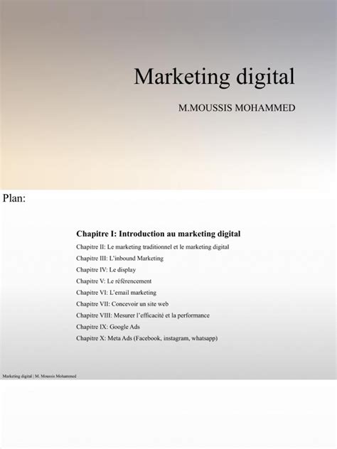 chapitre 1 introduction au marketing digital pdf