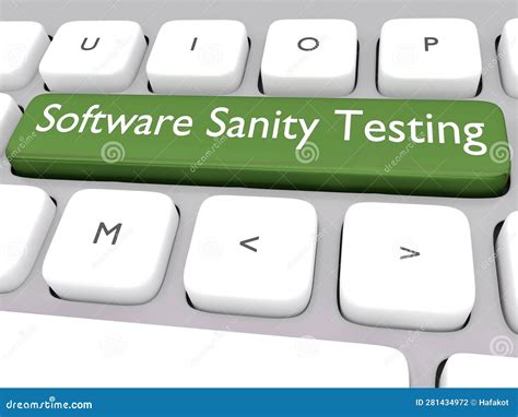 Software Sanity Testing Concept Stock Illustration Illustration Of Test Word 281434972