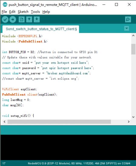 Nodemcu Lesson 7 — Switch Button And Mqtt «