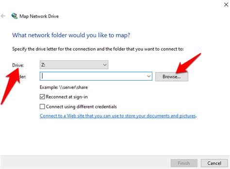 Windows Map Network Drive Windows 10