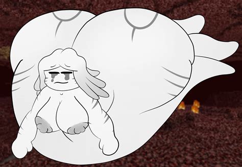 Rule 34 Ass Ass Breast Breasts Crying Female Floating Ghast Ghost Ghost Tail Minecraft Nether