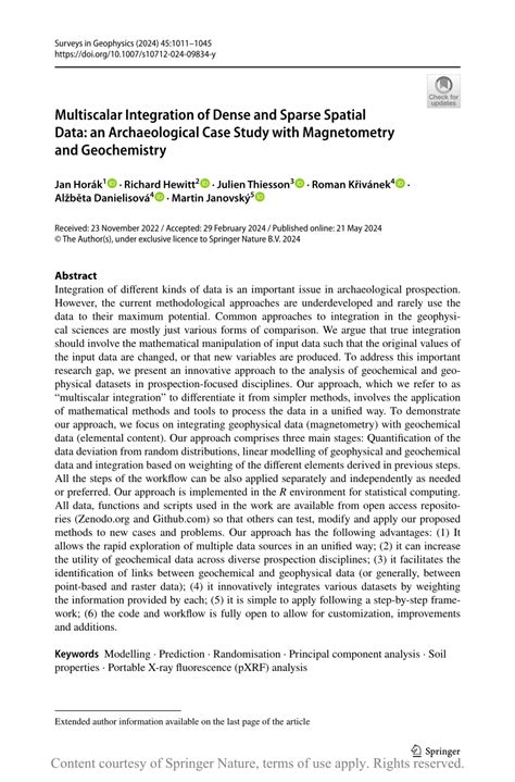 Multiscalar Integration Of Dense And Sparse Spatial Data An