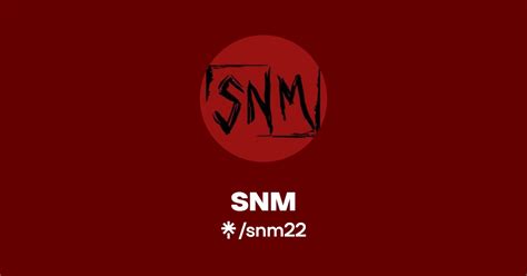 Snm Twitter Instagram Facebook Tiktok Linktree