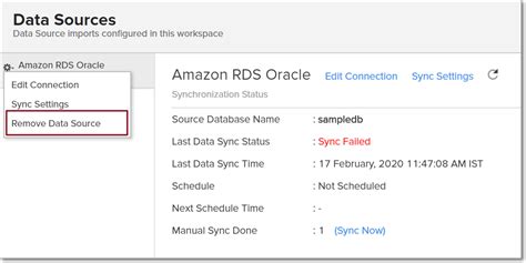 Import From Amazon Rds Oracle Analytics Plus Cloud