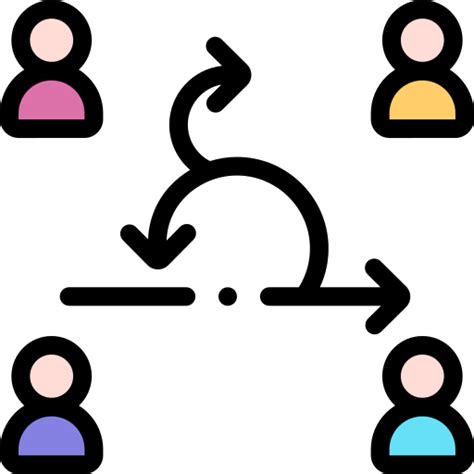 Agile Team Detailed Rounded Lineal Color Icon