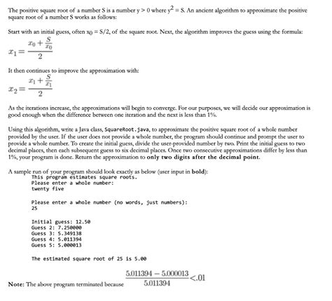 Solved The Positive Square Root Of A Number S Is A Number Y Chegg