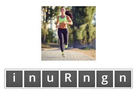 Present Continuous Verbs Anagram Present Continuous Verbs Anagram