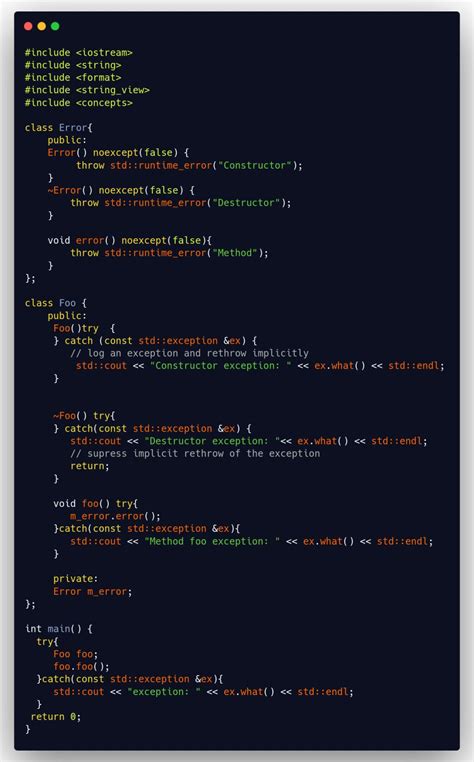 Cpp Cpp Exceptions Softwaredevelopment Development Nikolai Kutiavin