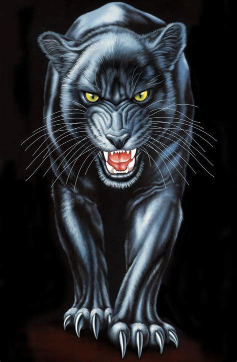 Красивые картинки пантера | Black panther art, Panther art, Animal ...