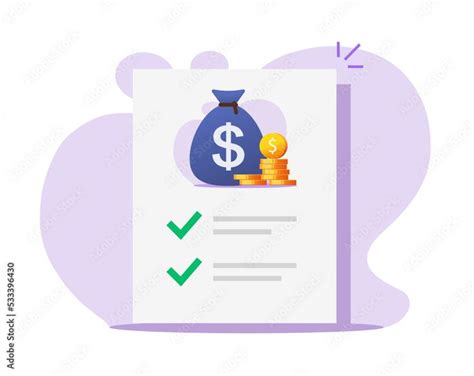 Money Document Insurance Guaranty Icon Vector