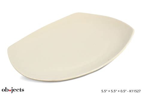 Plate Square White Ob•jects