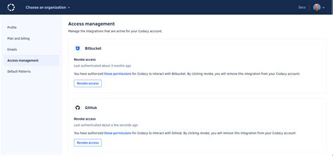 Which Permissions Does Codacy Need From My Account Codacy Docs Which Permissions Does Codacy Need From My Account Codacy Docs