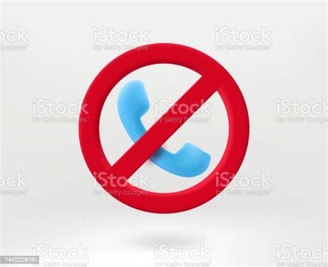 파란색 튜브로 개념을 호출하지 마십시오 3d 벡터 일러스트 레이 션 전화에 대한 스톡 벡터 아트 및 기타 이미지 전화 금지됨 3차원 형태 Istock