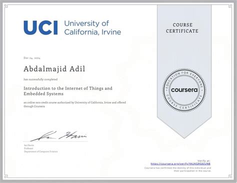 Abdalmajid Adil On Linkedin Iot Embeddedsystems Continuouslearning Coursera