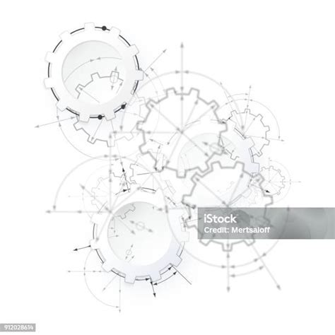 계약에 기어입니다 공학 기어는 기어와 추상 산업 배경 그리기입니다 개념에 대한 스톡 벡터 아트 및 기타 이미지 개념 개념과 주제 글로벌 커뮤니케이션 Istock