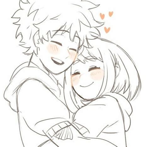 Dibujos De Novios A Lapiz Ships Bnha Personajes De Anime Colorear Anime
