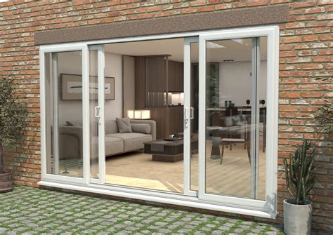 3600mm Upvc White Sliding Doors Fixed Sliding Sliding Fixed At