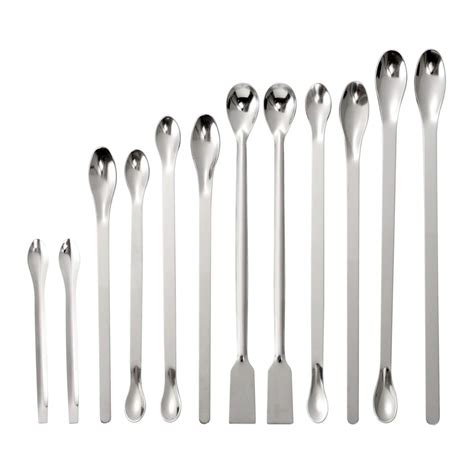 Buy 12pcs Stainless Steel Micro Laboratory Spoons Reagent Sampling Lab Online At Desertcartsri Lanka