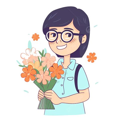 يوم المعلم الكرتون مستوي توضيح مهرجان Png صورة للتحميل مجانا