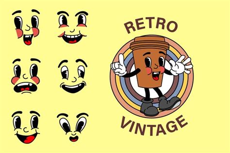 Vintage Cartoon Faces Images Free Download On Freepik