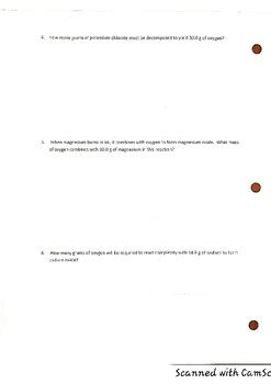 Mass Mass Calculations Quiz By All Your Chemistry Needs TPT