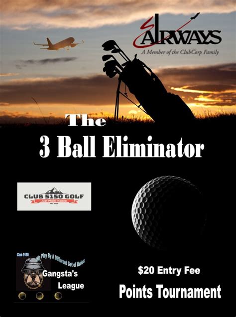3 Ball Eliminator Club 5150 Golf