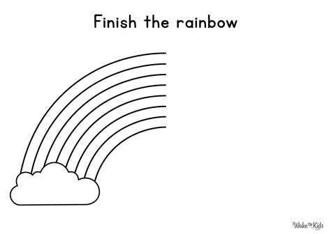 Plain Rainbow Coloring Page [2025]