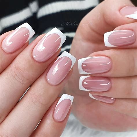 23 Chic Square French Tip Nail Ideas 2024 Drexplains