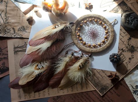 Natural Dreamcatcher Brown Beige Dream Catcher Inspired By Native