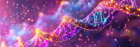 Vibrant Glowing Dna Double Helix Premium Ai Generated Image