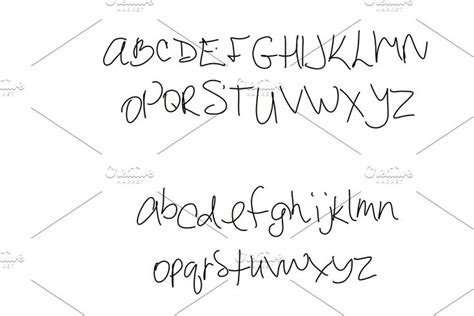 Messy Handwriting Font Messy Handwriting Handwriting Fonts