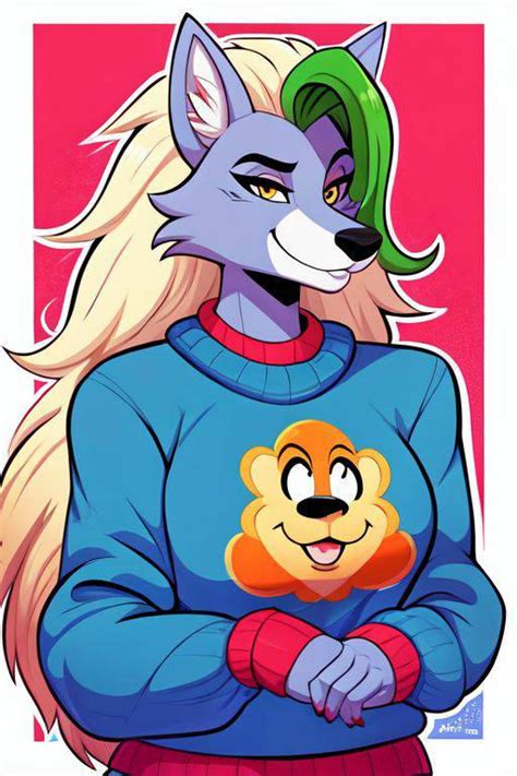 Roxanne Wolf Wearing Sweater V11 By Roxannewolfai On Deviantart